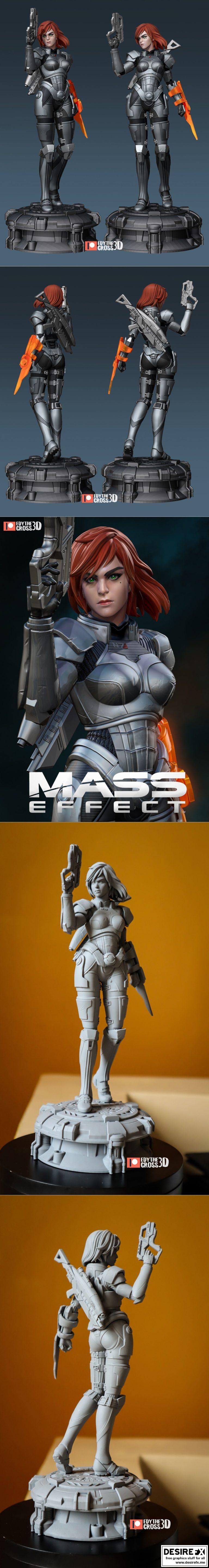 Desire FX 3d models | Female Shepard – Mass Effect