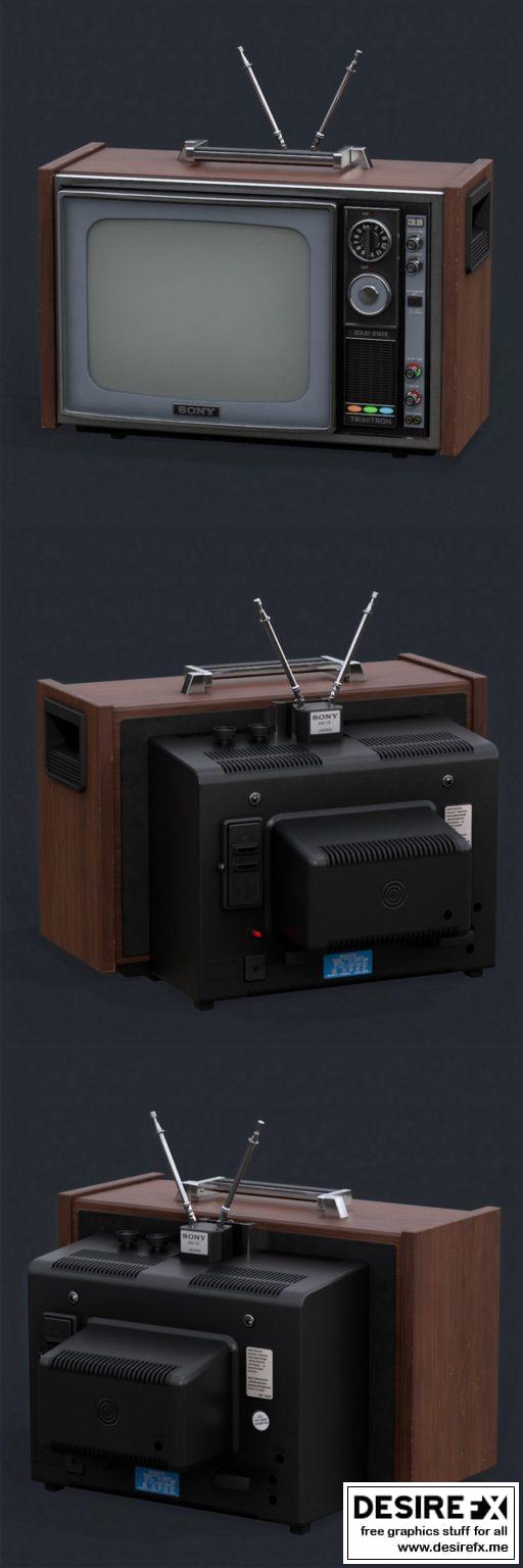 Desire FX 3d models | Sony Trinitron CRT TV