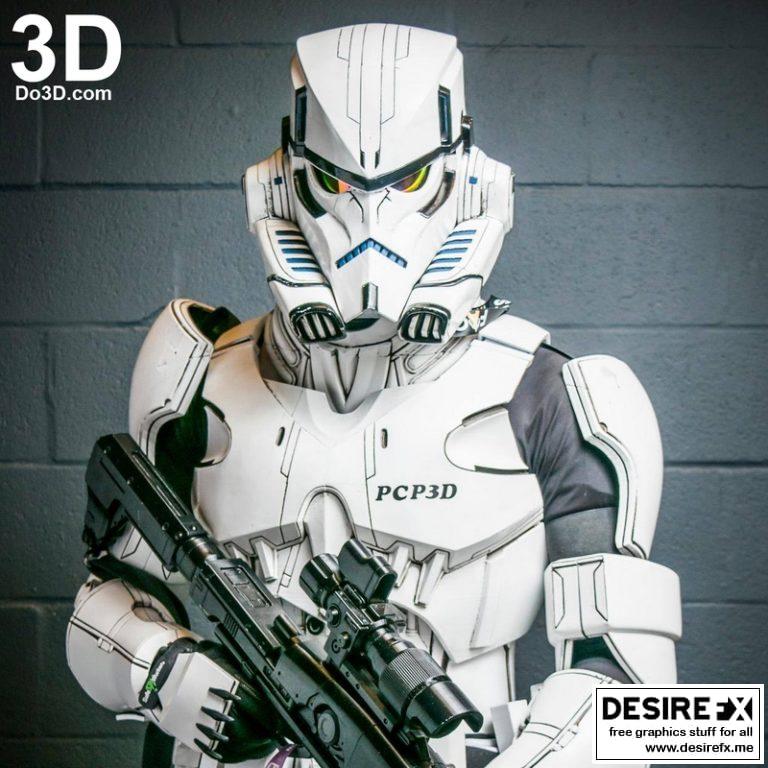Desire FX 3d models | Star Wars variant Stormtrooper Full Body Armor Suit