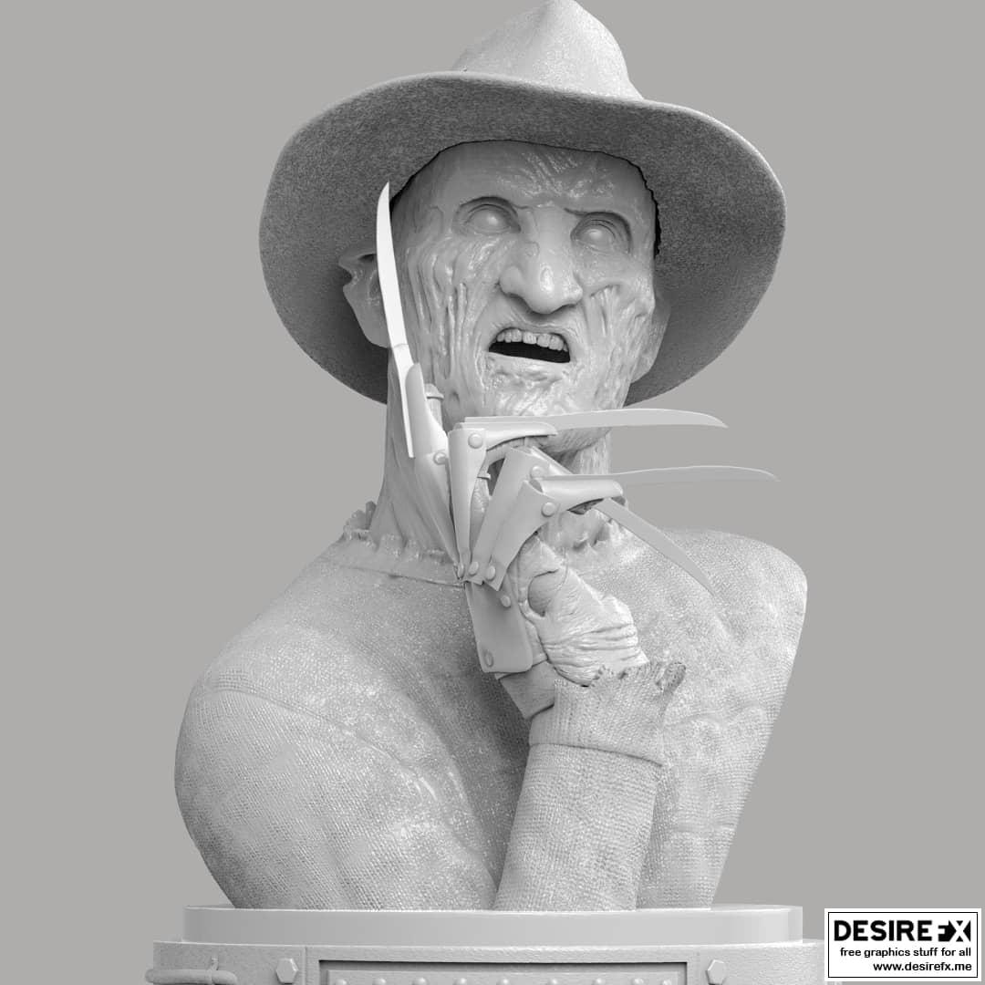 Desire FX 3d Models Freddy Krueger Bust
