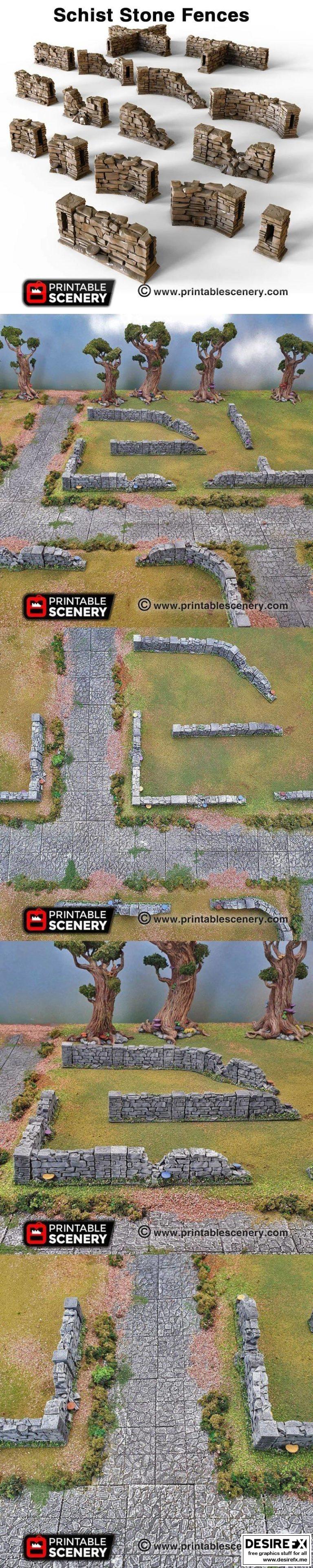 Desire FX 3d models | Schist Stone Fences