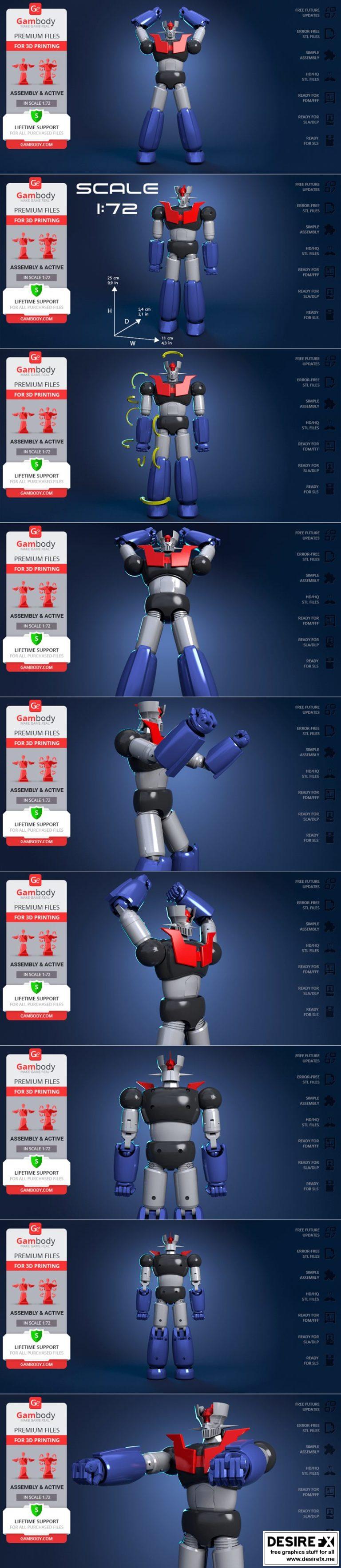 Desire FX 3d models | Mazinger Z