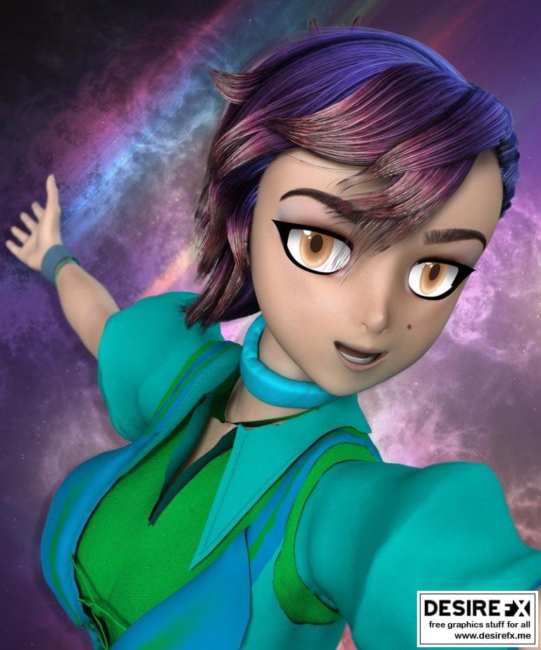Desire FX 3d models | Hikari Hair for LaFemme