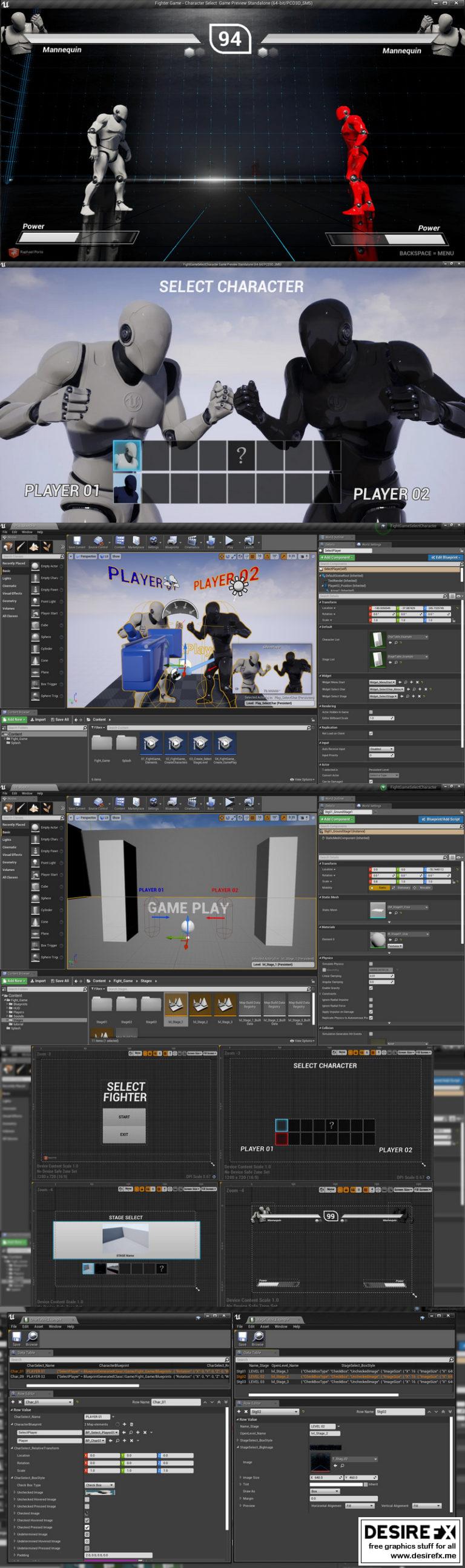 Desire FX 3d models | Fight Game Select Character