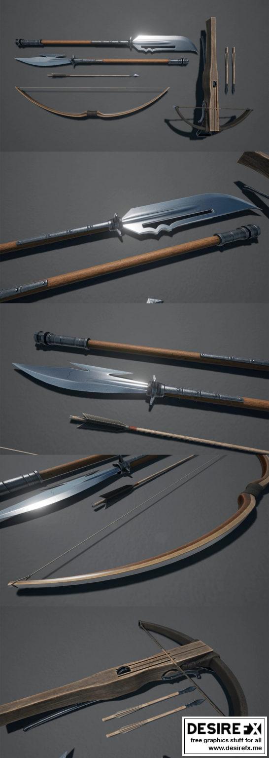 Desire FX 3d models | Medieval Weapons Pack 3