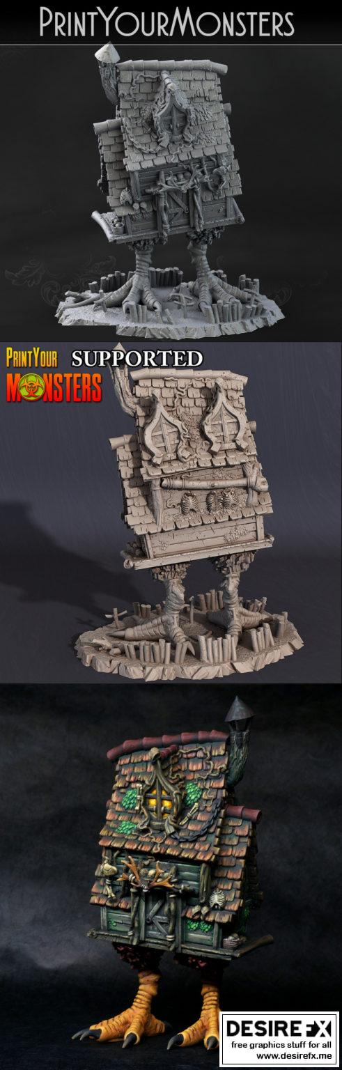 Desire FX 3d models | Print Your Monsters – Baba Yaga House