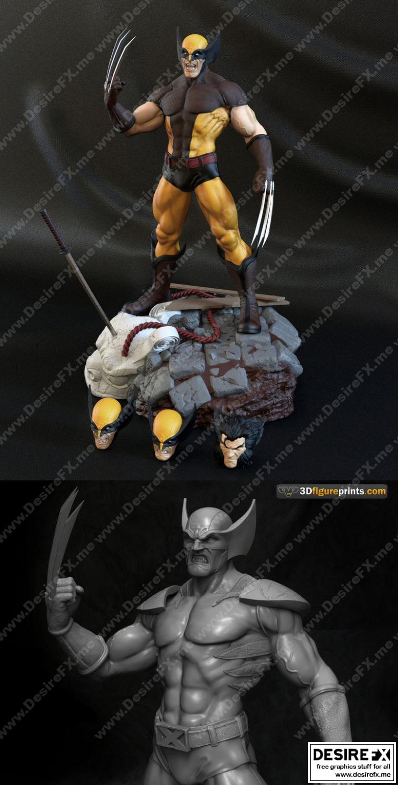 Desire FX 3d models | Wolverine 90s (alternative head and torso)