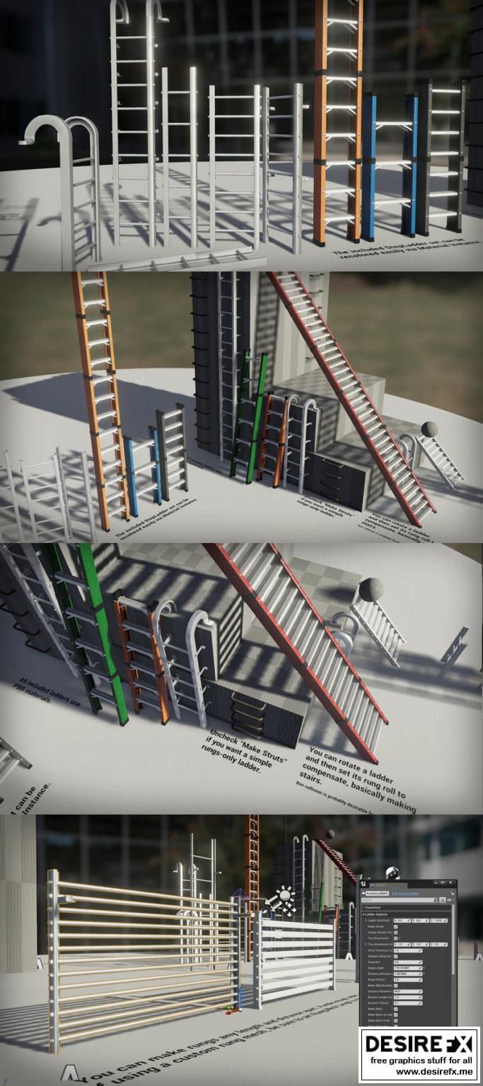 Desire FX 3d models | Impromptu Procedural Ladders