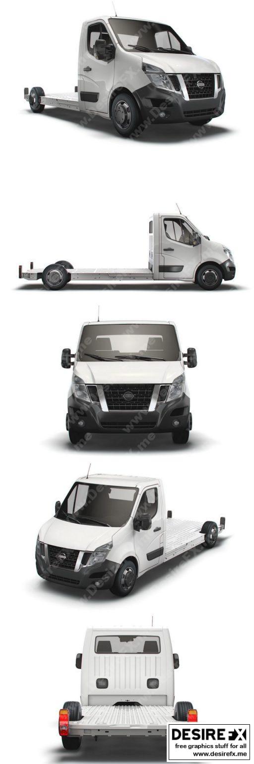 Desire FX 3d models | Nissan NV400 FWD LL35 L3H1 Platform Cab 2014 3D model