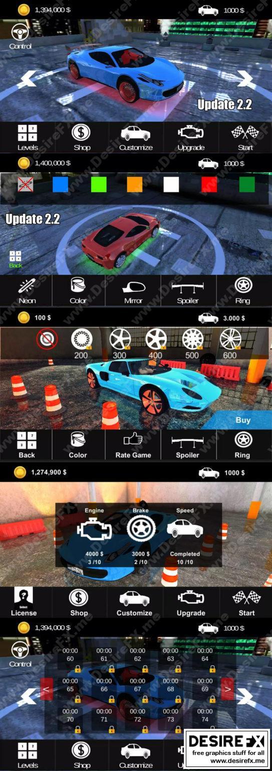 Desire FX 3d models | Car Parking Kit