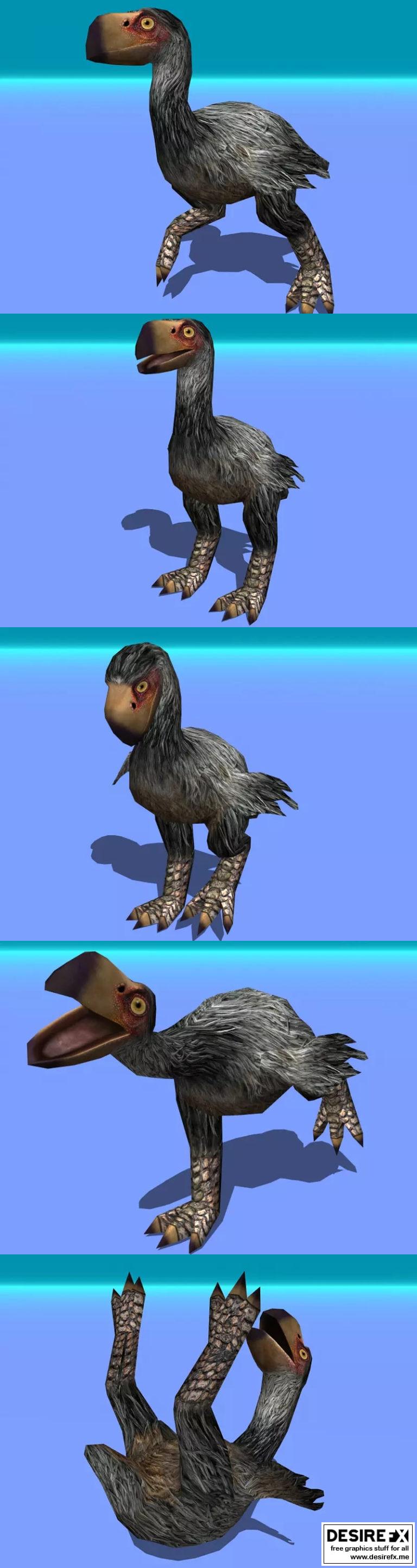 Desire FX 3d models | Gastornis (Diatryma) – Prehistoric Flightless Bird