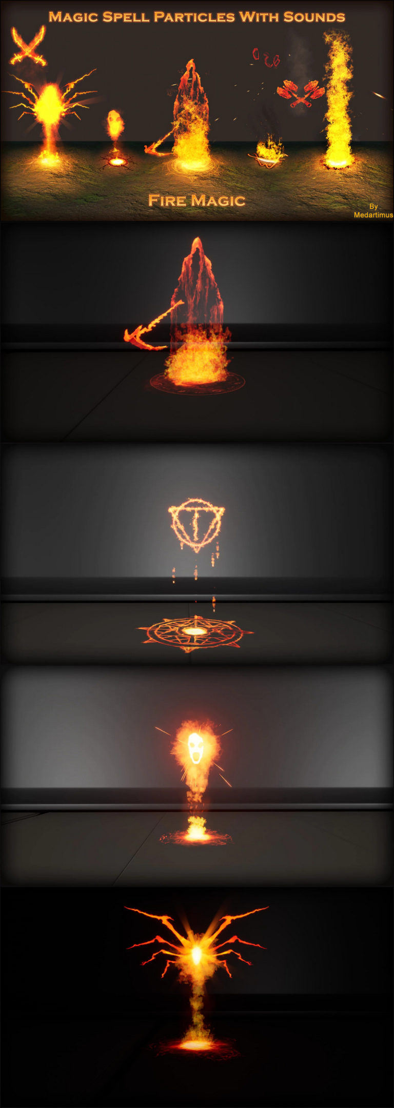 Desire FX 3d models | Magic Fire Spells with Sounds