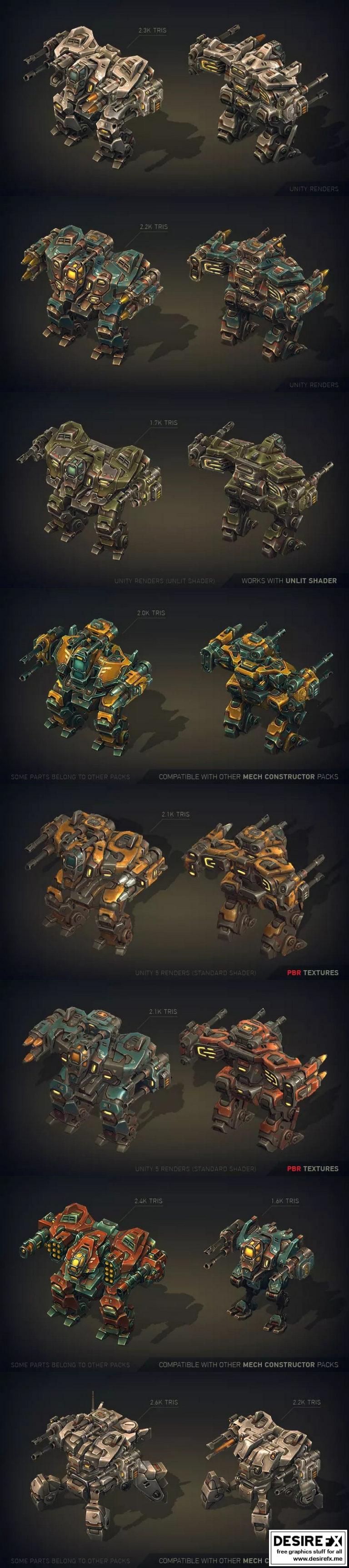 Desire FX 3d models | Mech Constructor – Heavy Robot