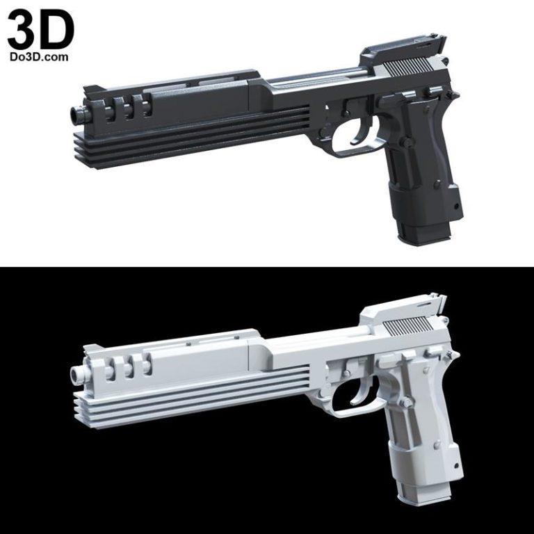 Desire FX 3d models | Beretta 93R machine pistol Robocop Gun – 3D Print ...