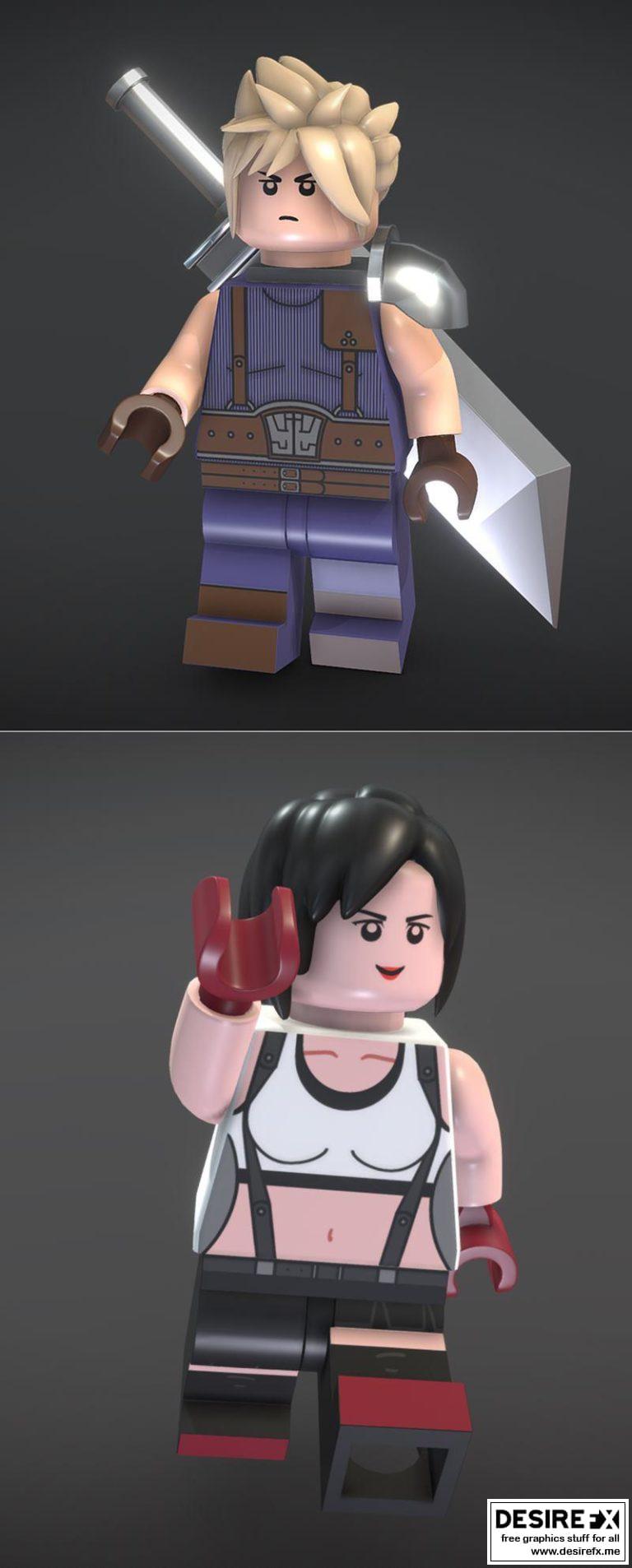 Desire FX 3d models | Tifa LEGO Mini Fig and Cloud LEGO Mini Fig – 3D ...