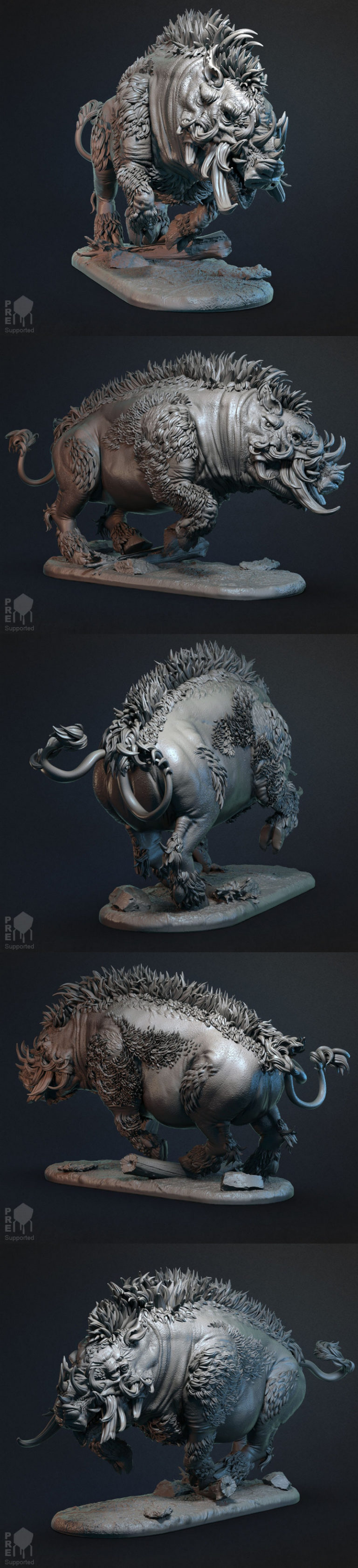Desire FX 3d models | Dire Boar – 3D Print Model STL
