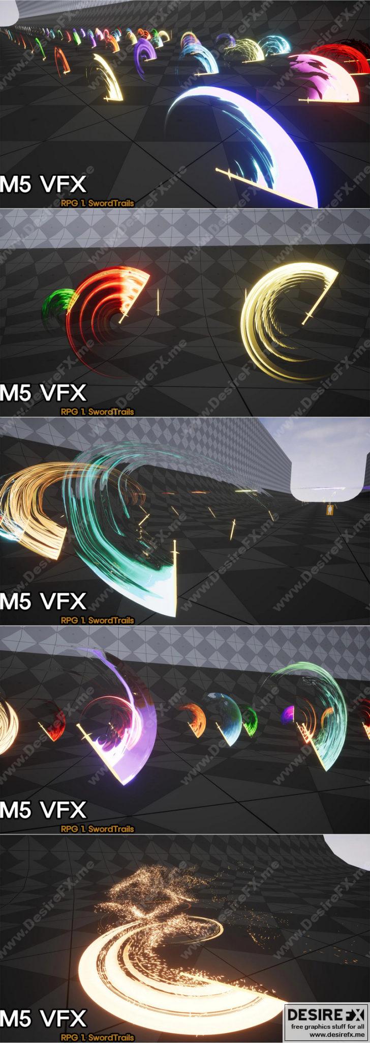 Desire FX 3d models | M5 VFX RPG1 Sword Trails