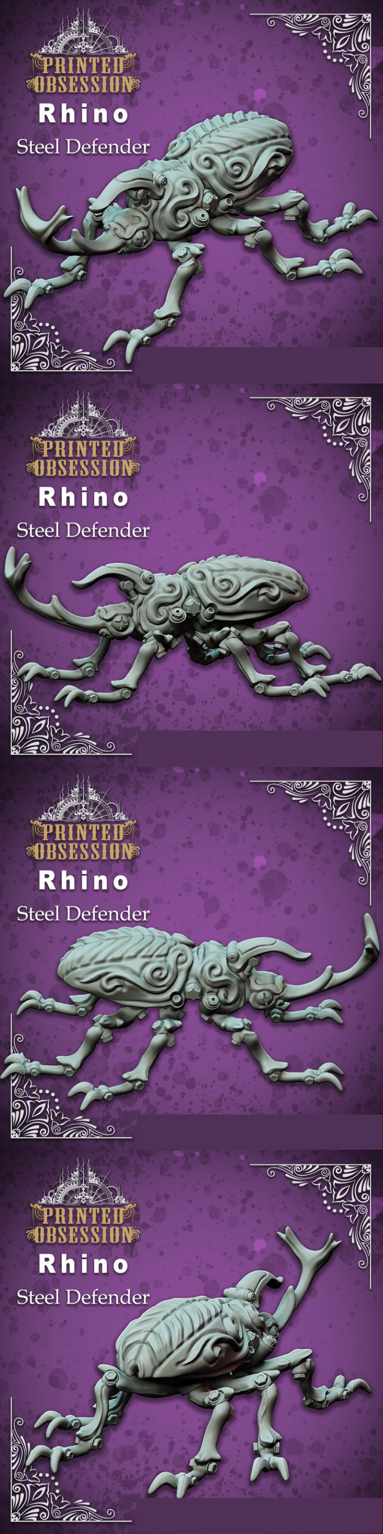 Desire FX 3d models | Rhino Beetle – Steel Defender