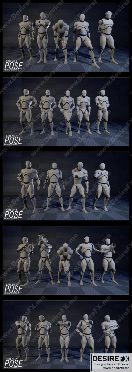 Desire FX 3d models | Strike A Pose – Animation Pack