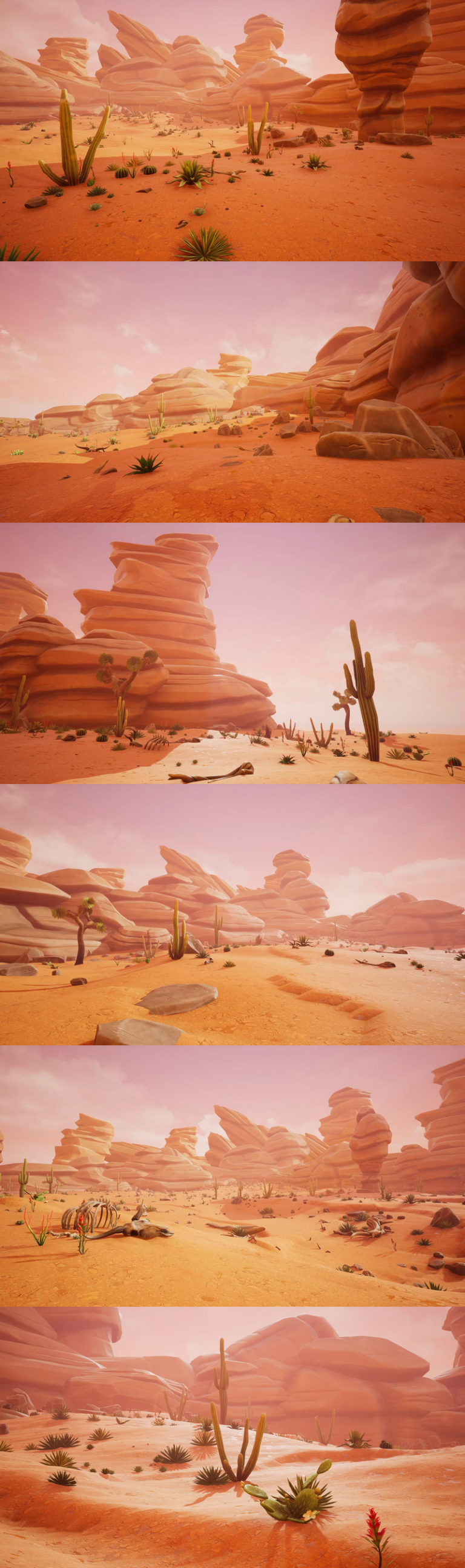 Desire FX 3d models | Stylized Desert Environment