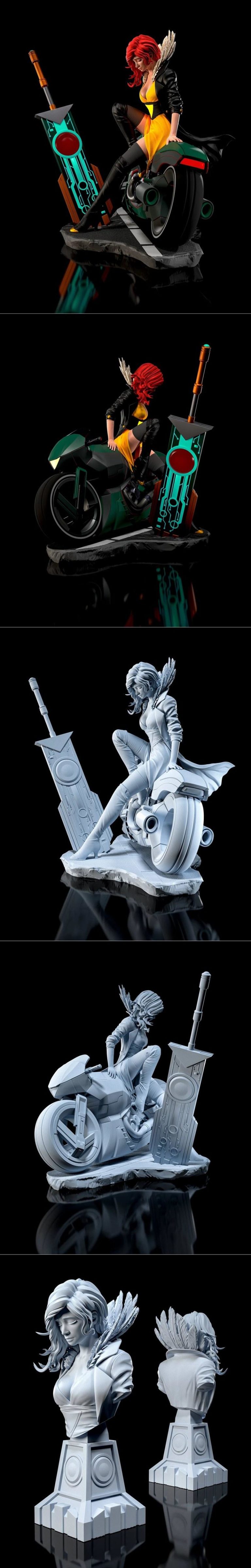 Desire FX 3d models | Red from Transistor Figure and Bust – 3D Print ...