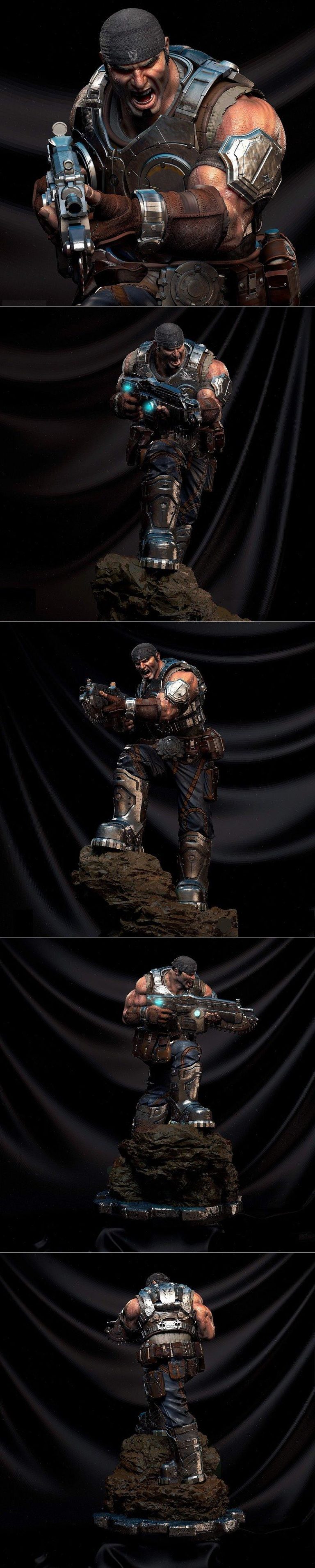 Desire FX 3d models | Marcus Fenix Gears of War – 3D Print Model STL