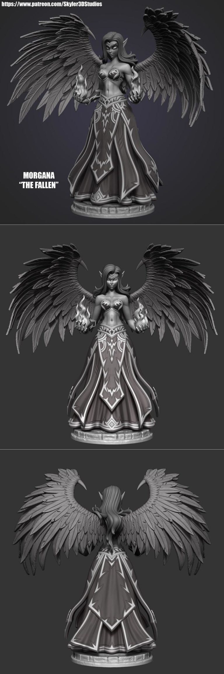 Desire FX 3d models | League of Legends Morgana – 3D Print Model STL