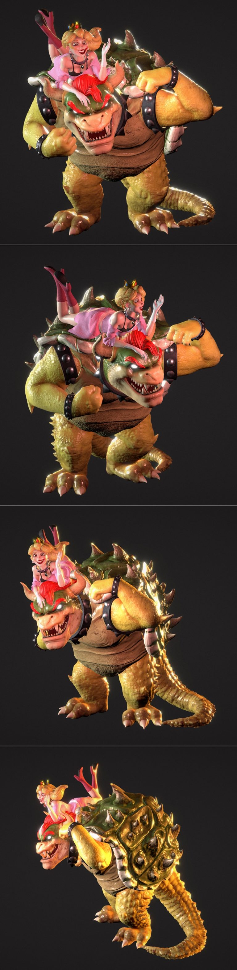 Desire FX 3d models | Bowser n Peach – 3D Print Model STL