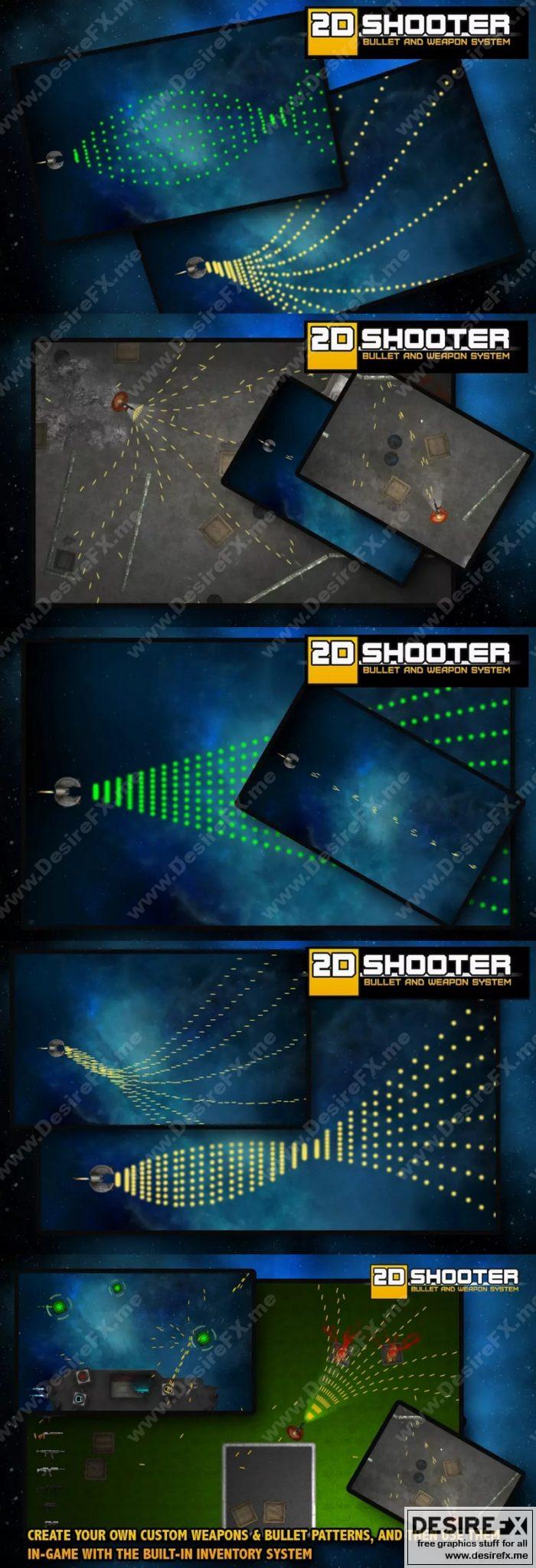 Desire FX 3d models | 2D Shooter Bullet and Weapon System