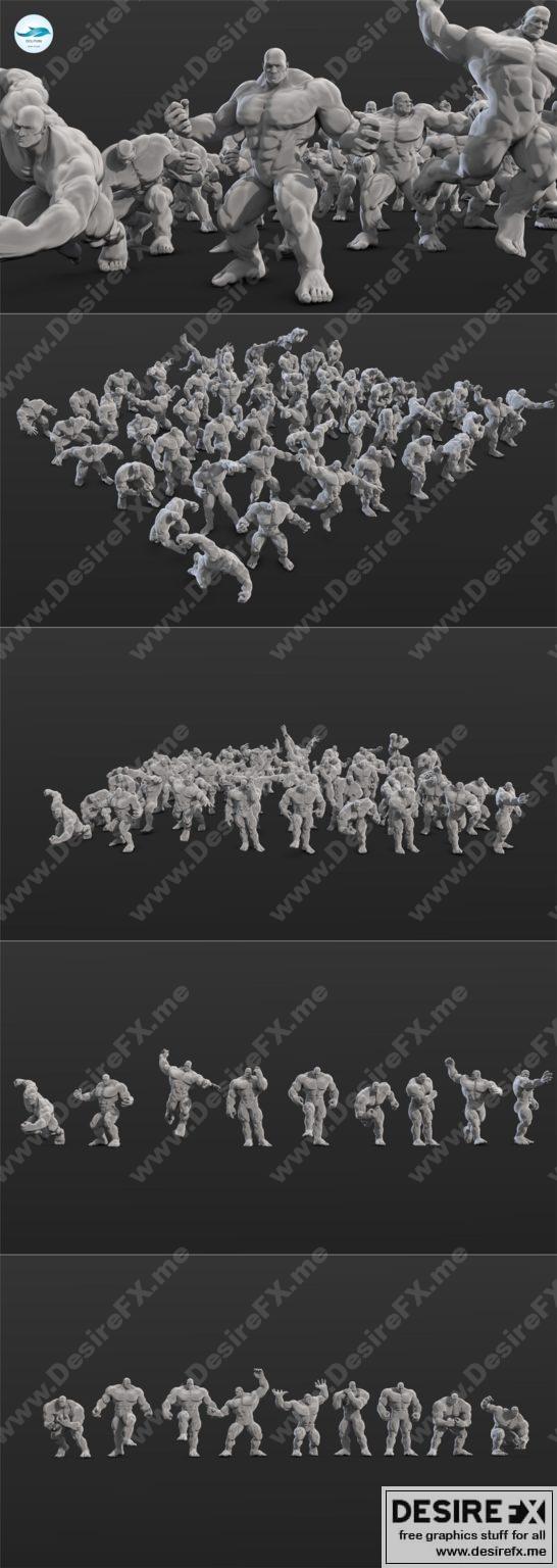 Desire FX 3d models | Bodybuilder 54 Figure Printable Set-01 – 3D Print ...