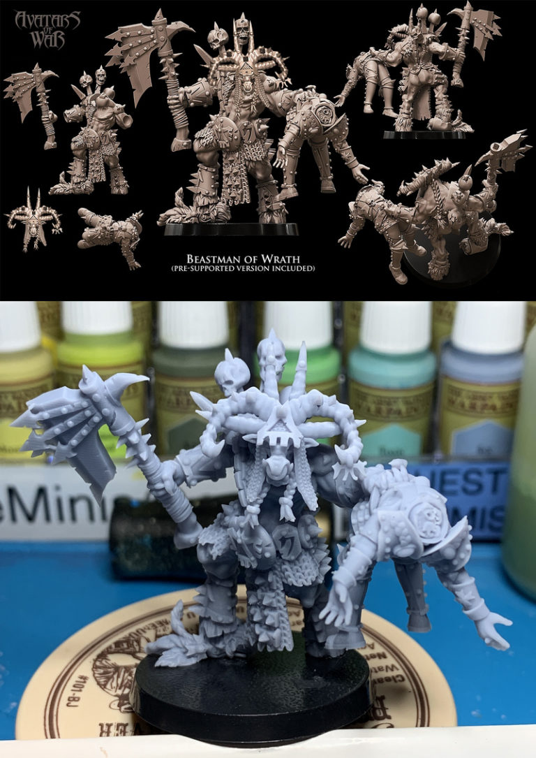 Desire FX 3d models | Beastman Lord of Wrath – 3D Print Model