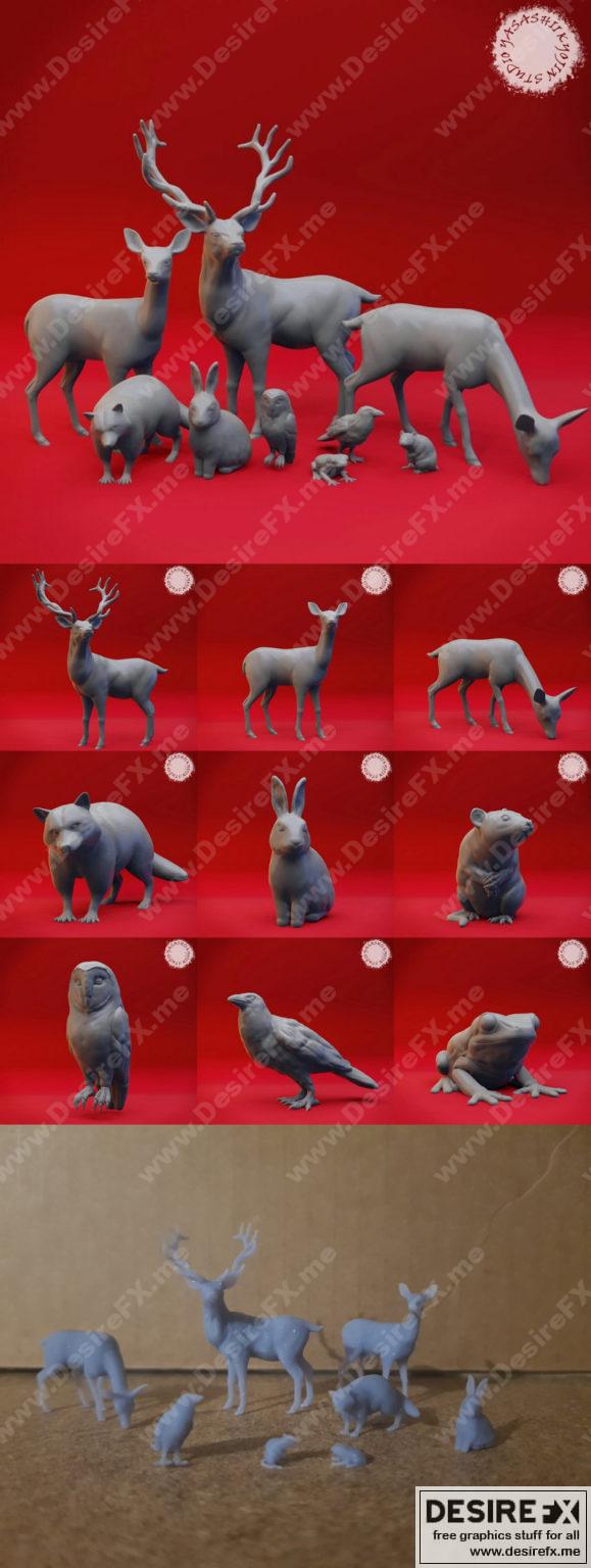 Desire FX 3d models | Forest Animals – 3D Print Model STL