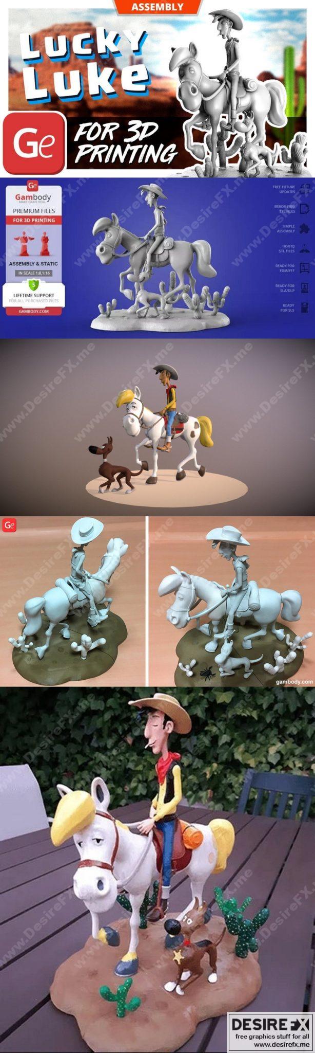 Desire FX 3d models | Luky Luke – 3D Print Model STL