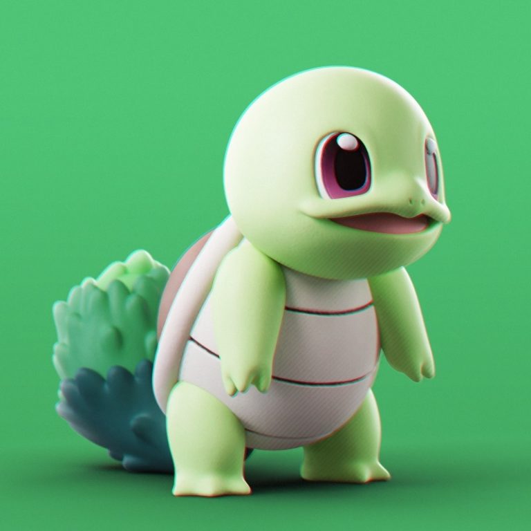 Desire FX 3d models | Pokemon Grass Squirtle – 3D Print Model