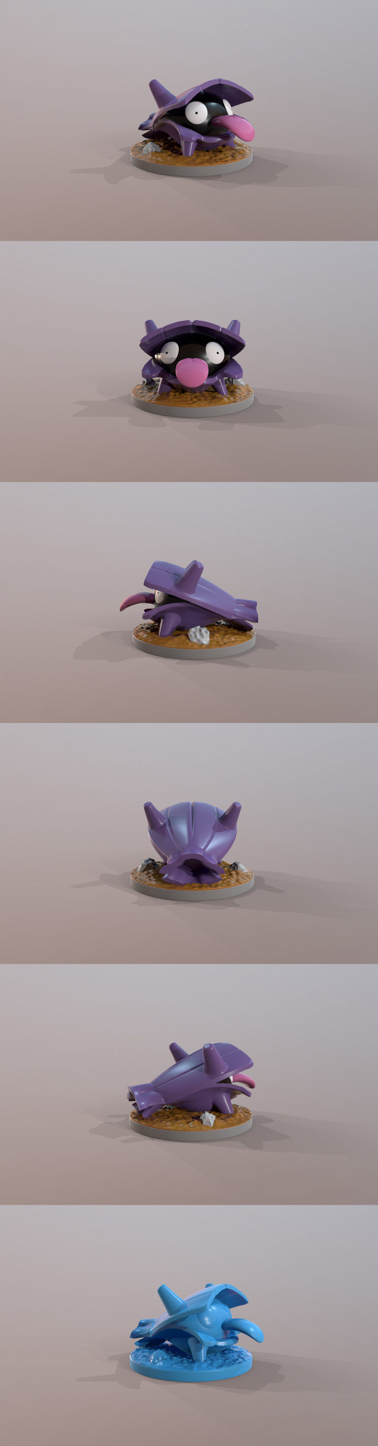 Desire FX 3d models | Pokemon Shellder – 3D Print Model