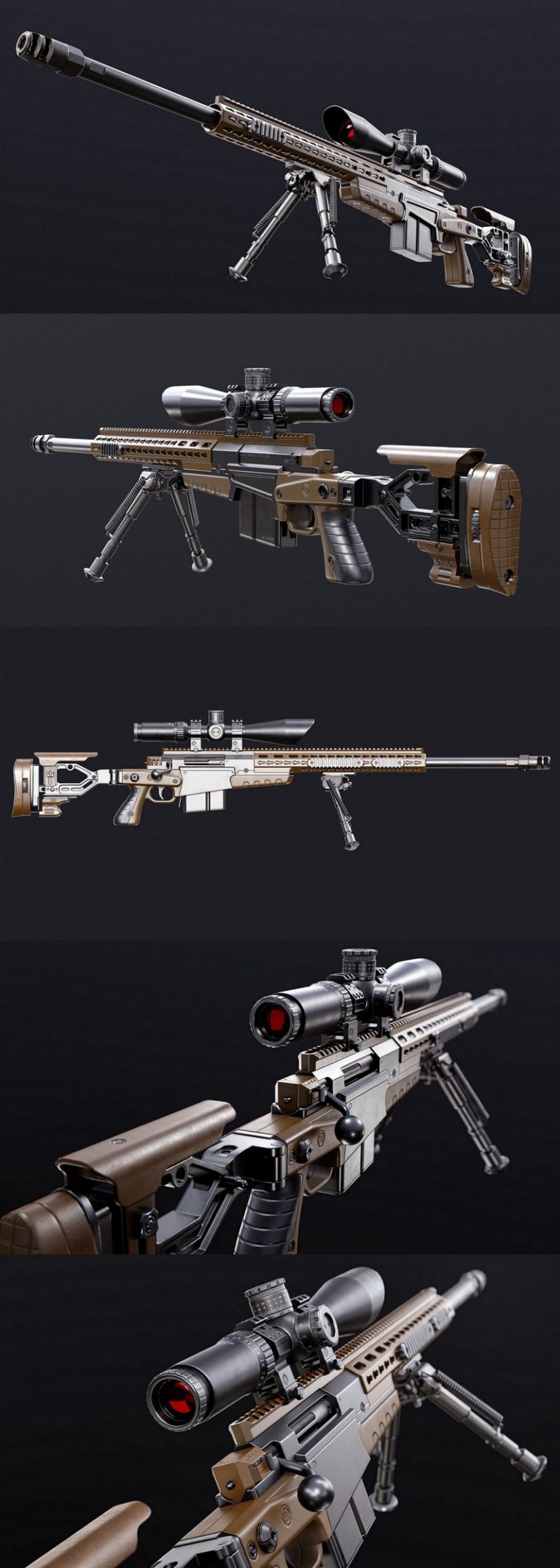 Desire FX 3d models | Sniper rifle Accuracy International LTD AXMC 3D Model