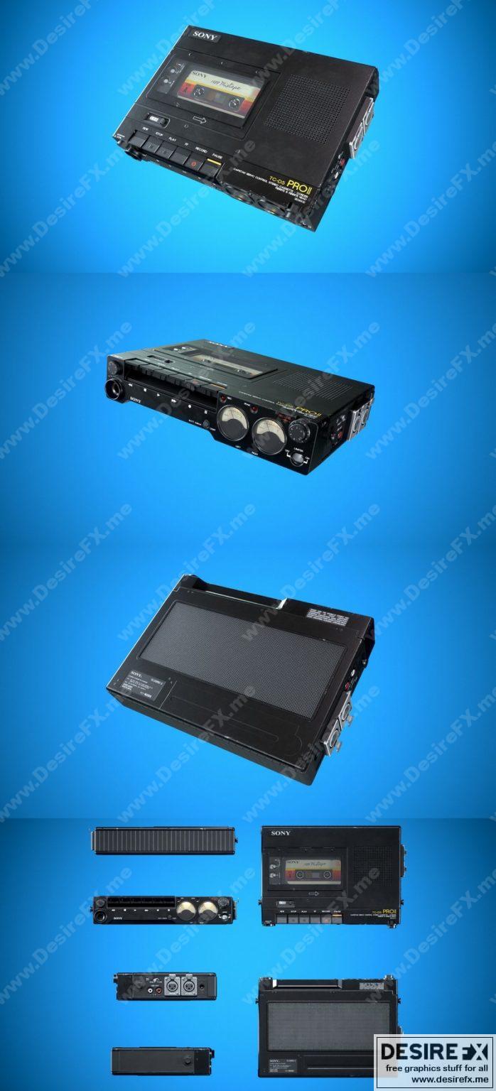 Desire FX 3d models | Sony TC-D5 Pro II Cassette Player 3D Model