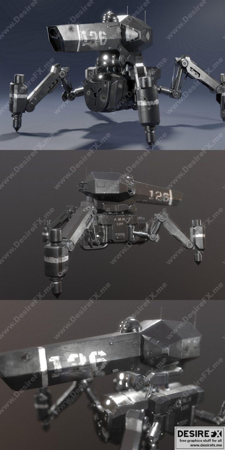 Desire FX 3d models | Spider mech 3D Model