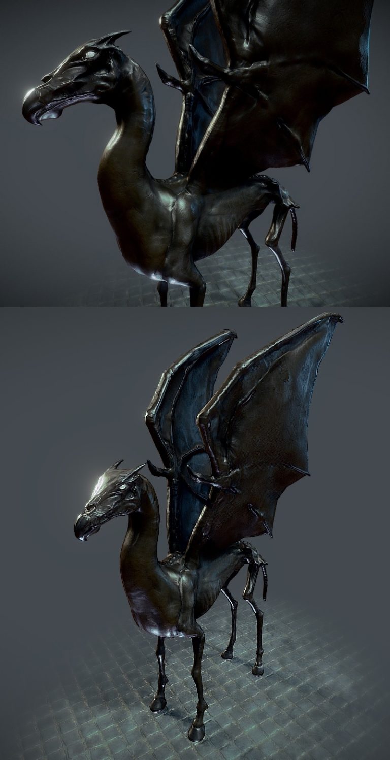 Desire FX 3d models | Thestral Animated Game Ready Asset
