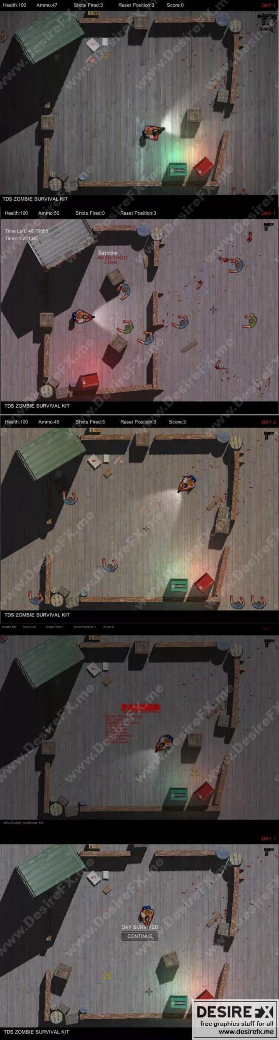 Desire FX 3d models | Top Down Shooter – Zombie Survival KIT