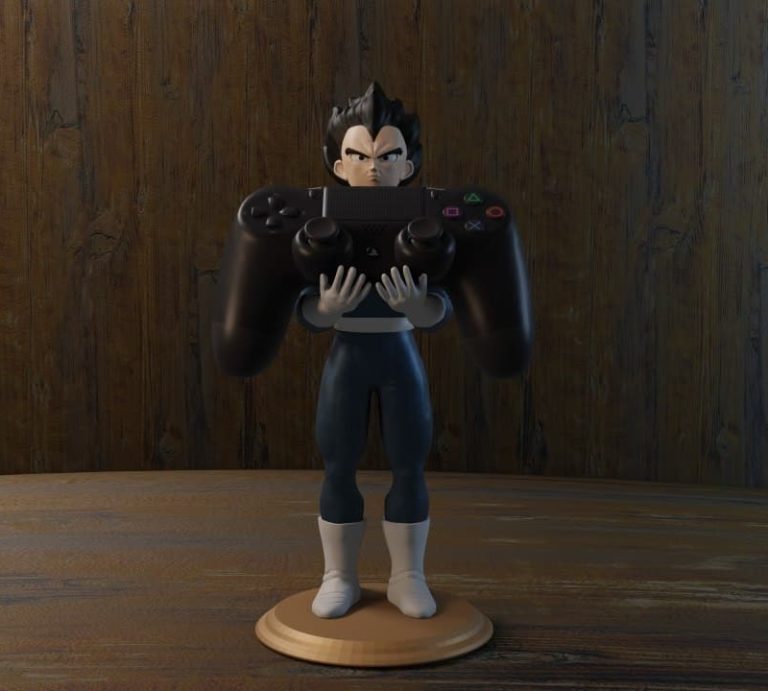 Desire FX 3d models | Vegeta SmartPhone Controller Holder – 3D Print Model