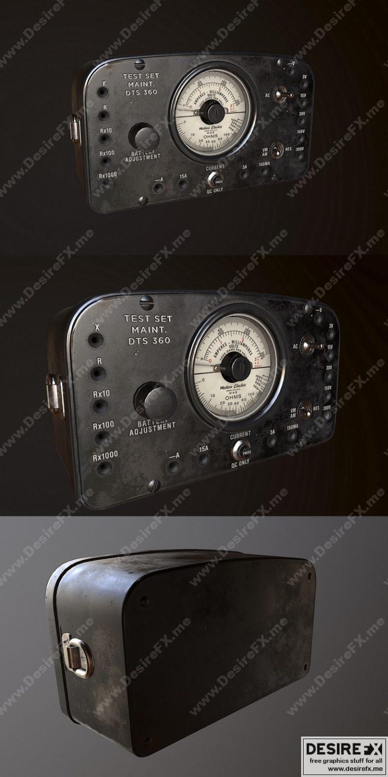 Desire FX 3d models | Western Electric Volt Amp Ohm Meter DTS 360 3D Model
