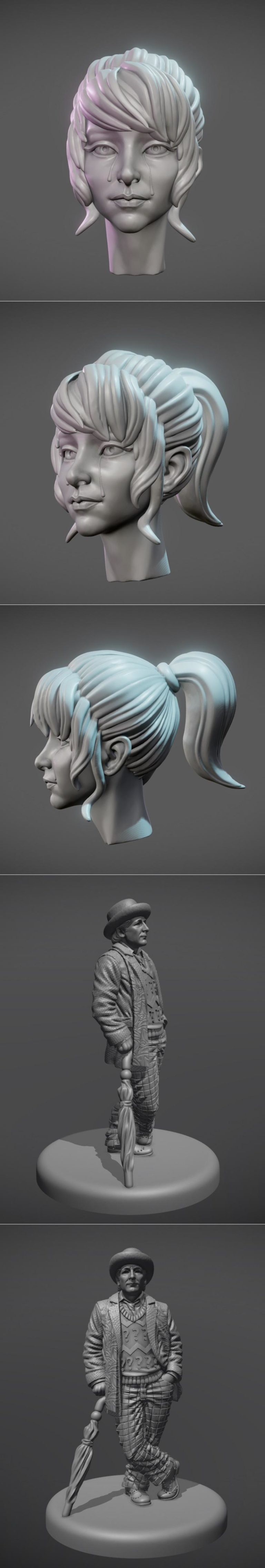 Desire FX 3d models | Sad Girl and Doctor McCoy – 3D Print Model STL