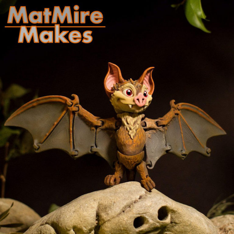 Desire FX 3d models | Flexi Mat Mire Bat -3D Print Model STL