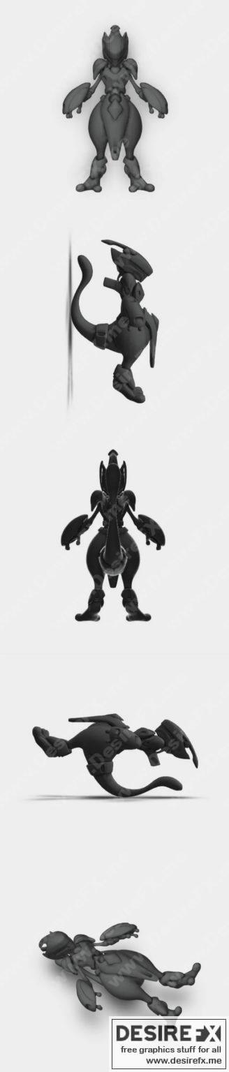 Desire FX 3d models | Cyber Mewtwo Pokemon