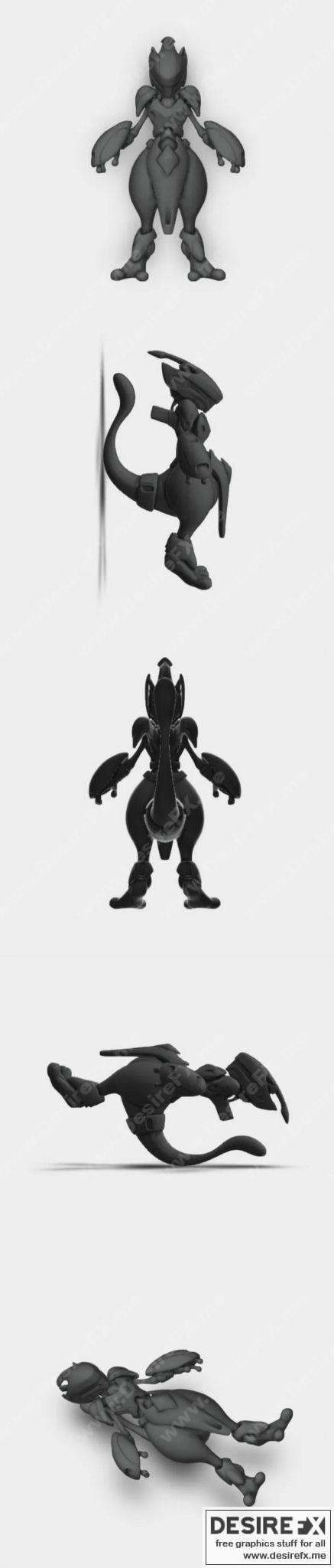 Desire FX 3d models | Cyber Mewtwo Pokemon
