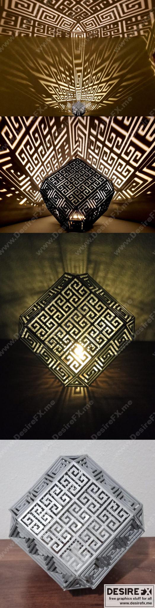 Desire FX 3d models | Greek Meander Lamp – 3D Print Model