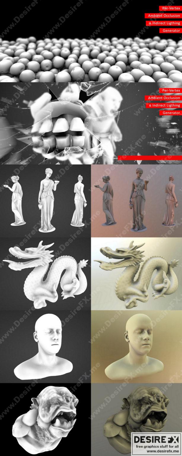Desire FX 3d models | Per-Vertex Ambient Occlusion And Indirect Lighting Generator