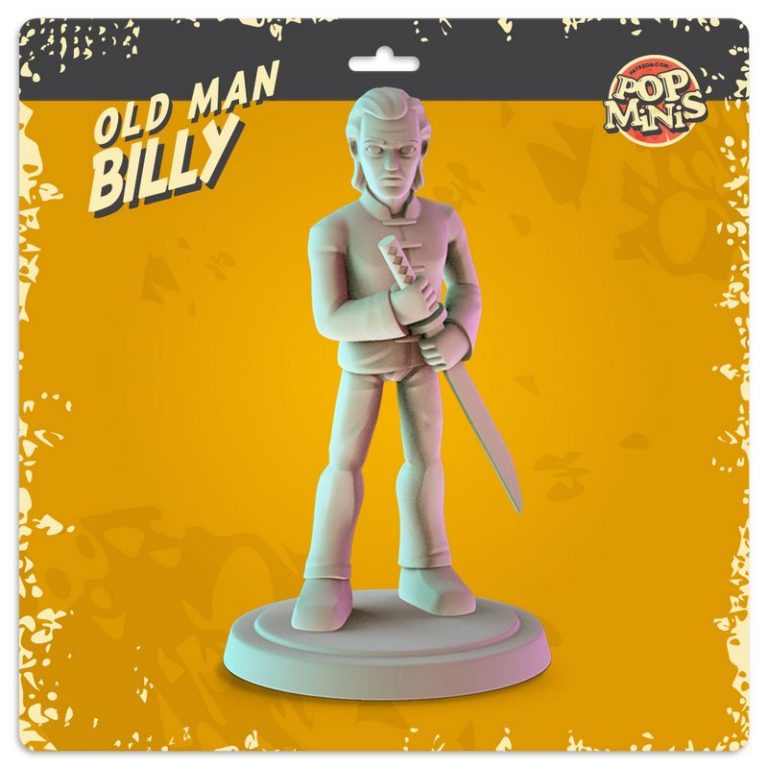 Desire FX 3d models | Pop Minis – Old Man Billy – 3D Print Model