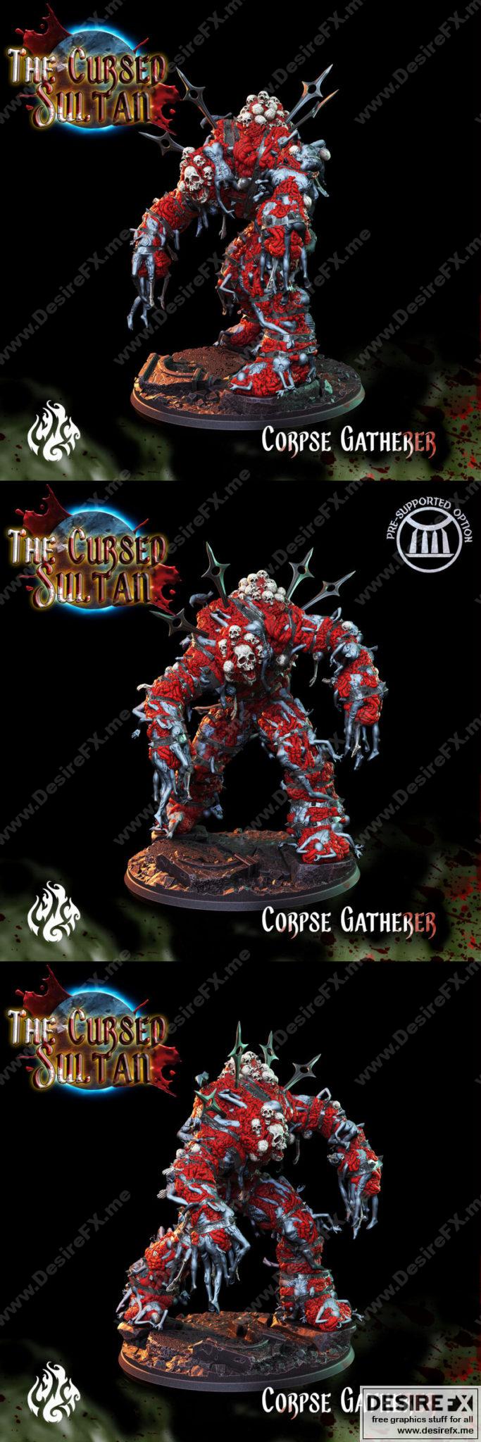 Desire FX 3d models | The Cursed Sultan – Corpse Gatherer – 3D Print Model